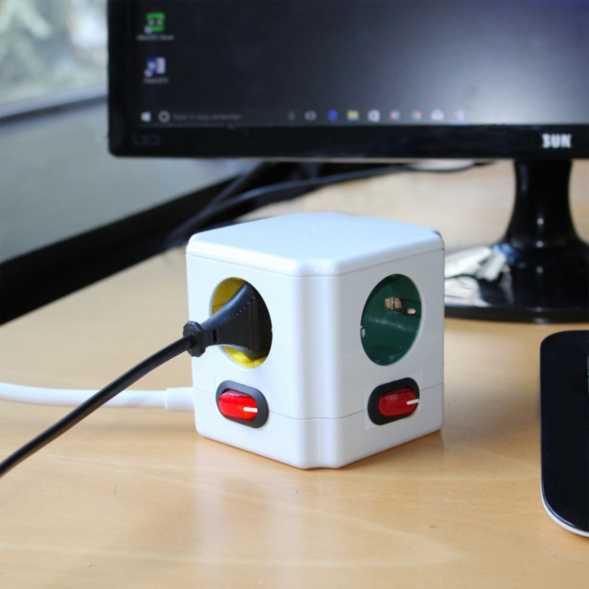 Cube multiprise Couleur – CAPTELEC